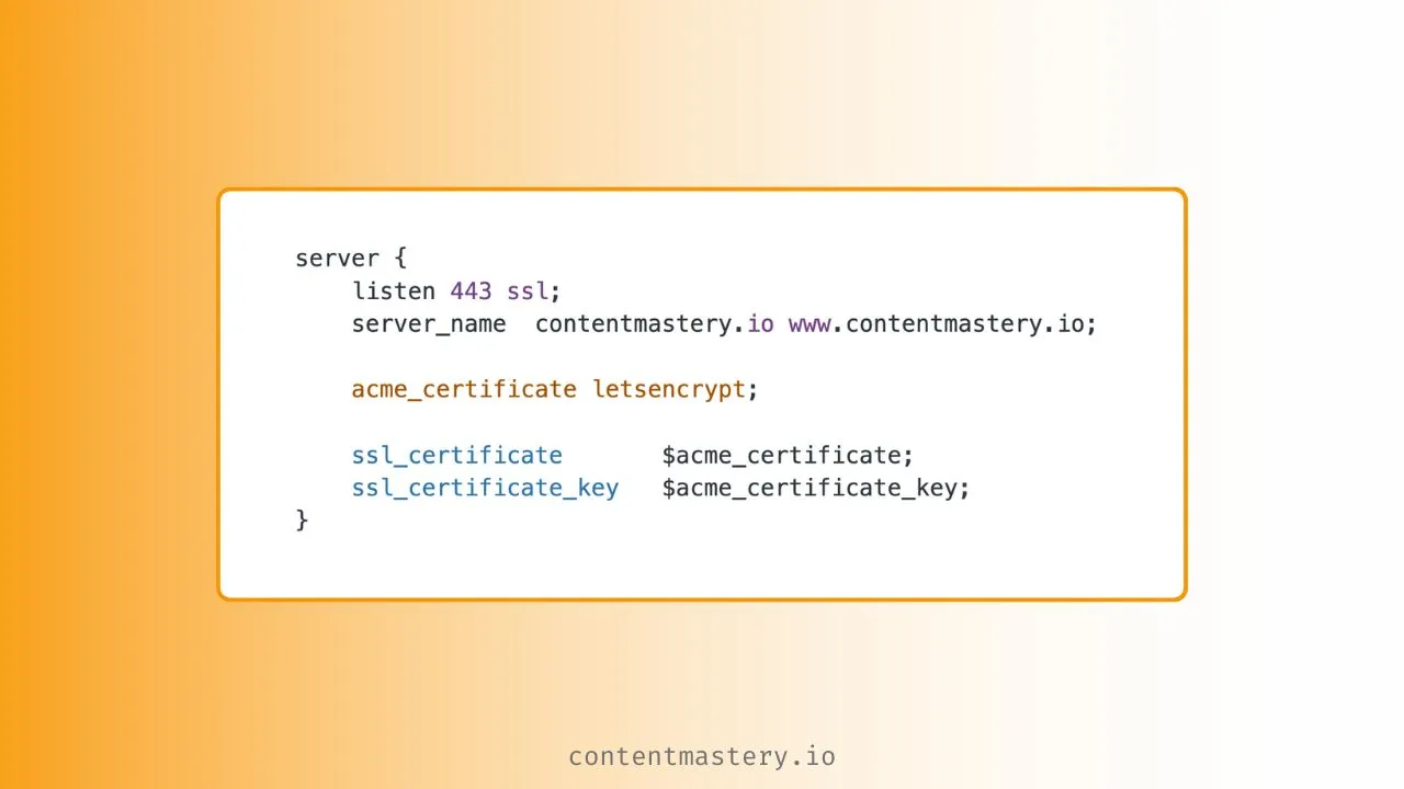 NGINX เพิ่ม Native ACME Support ต่ออายุ SSL Certificate ได้จากไฟล์ Config โดยตรง
